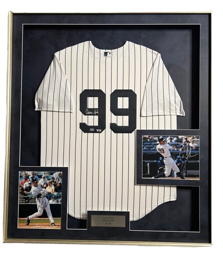 Aaron Judge Signed & Framed Jersey. Triple Auto. Fanatics Authenticated ...