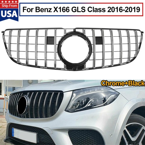 Front Bumper Grille GT Look for 2016-2019 Mercedes-Benz GLS X166 ...