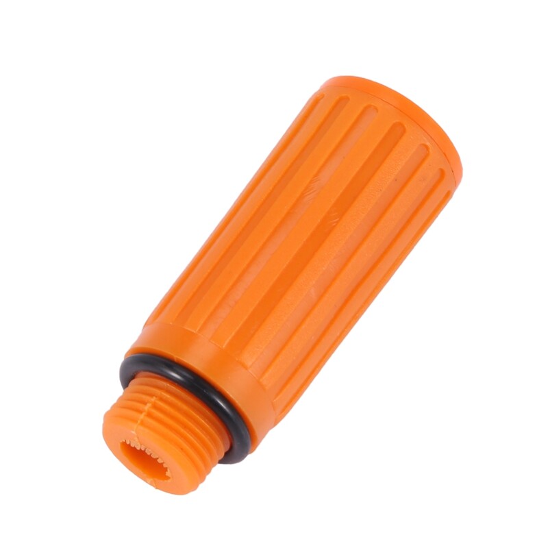16mm Male Thread Dia Plastic Oil Plug for Air Compressor Orange ...