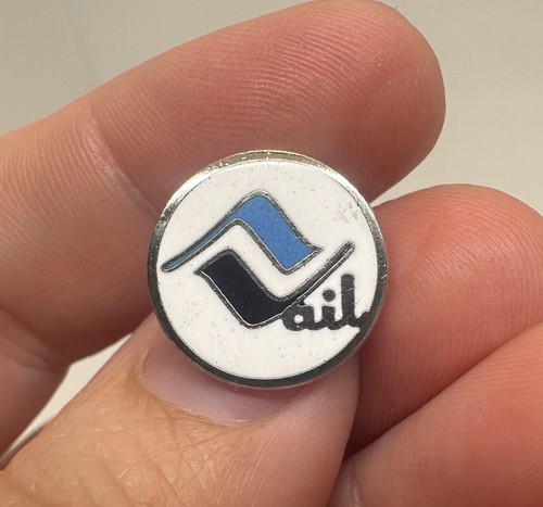 Vintage Vail Logo Colorado Souvenir Ski Resort Enamel Lapel Pin Small ...