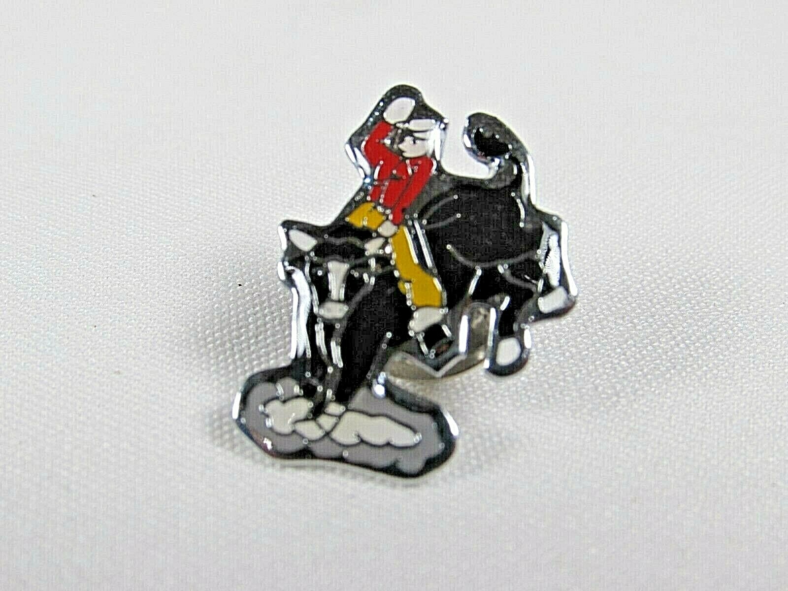 VINTAGE Rodeo Bull Riding Rider Cowboy Hat Lapel Pin NEW OLD STOCK | eBay