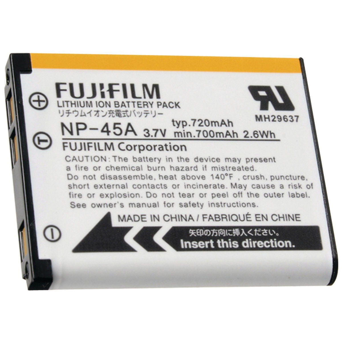 Batterie D'ORIGINE FUJI FUJIFILM NP-45A GENUINE battery AKKU ACCU ...