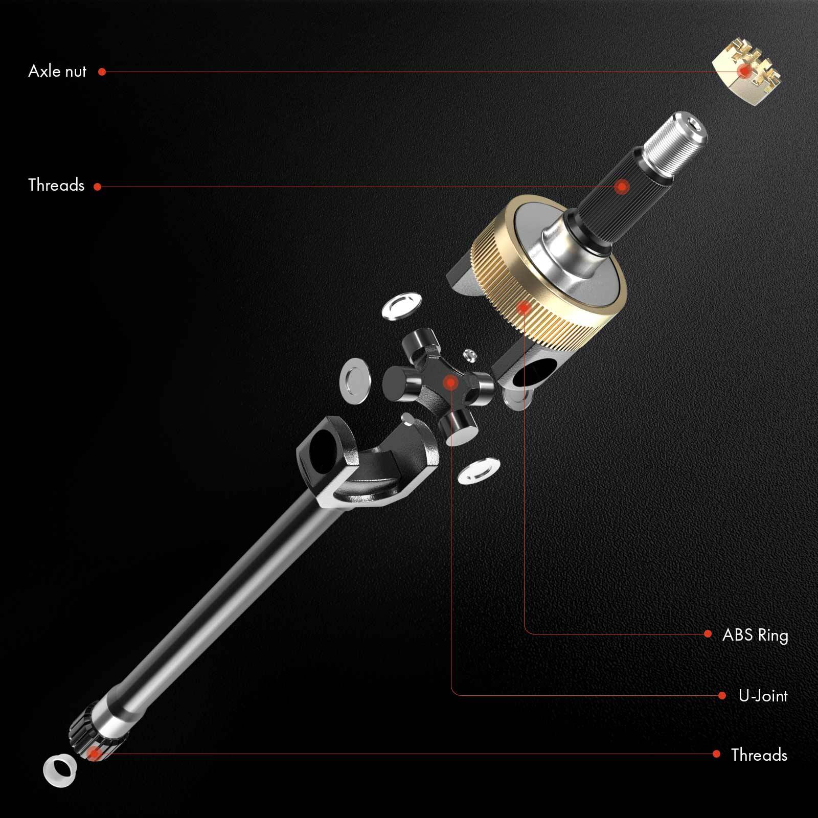 Front Right Side Axle Shaft for Ram 4500 5500 2013-2018 L6 6.4L 6.7L ...