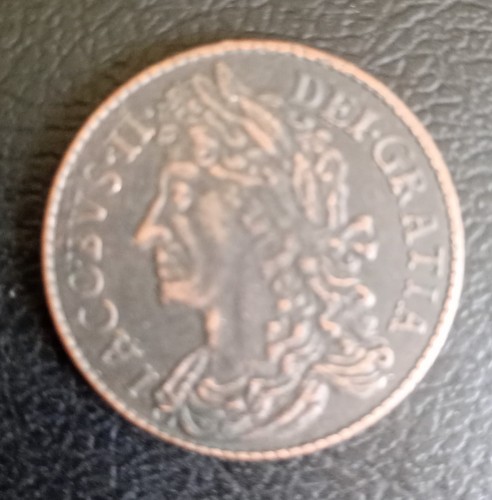 Retro James II Nov 1689 'XXX' Copper Irish Gun Money Halfcrown. Gap ...