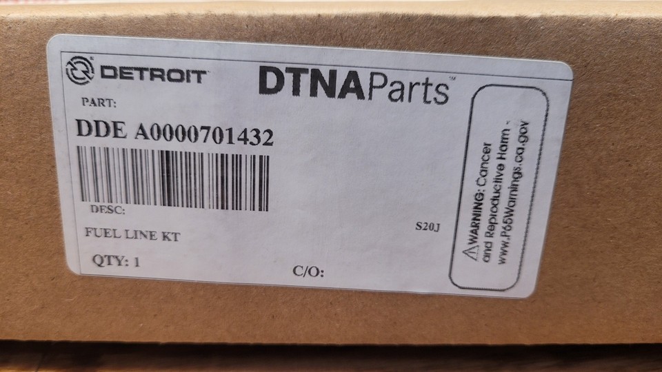 OEM Detroit DD15 High Pressure Fuel Line Kit A0000701432 –Genuine ...