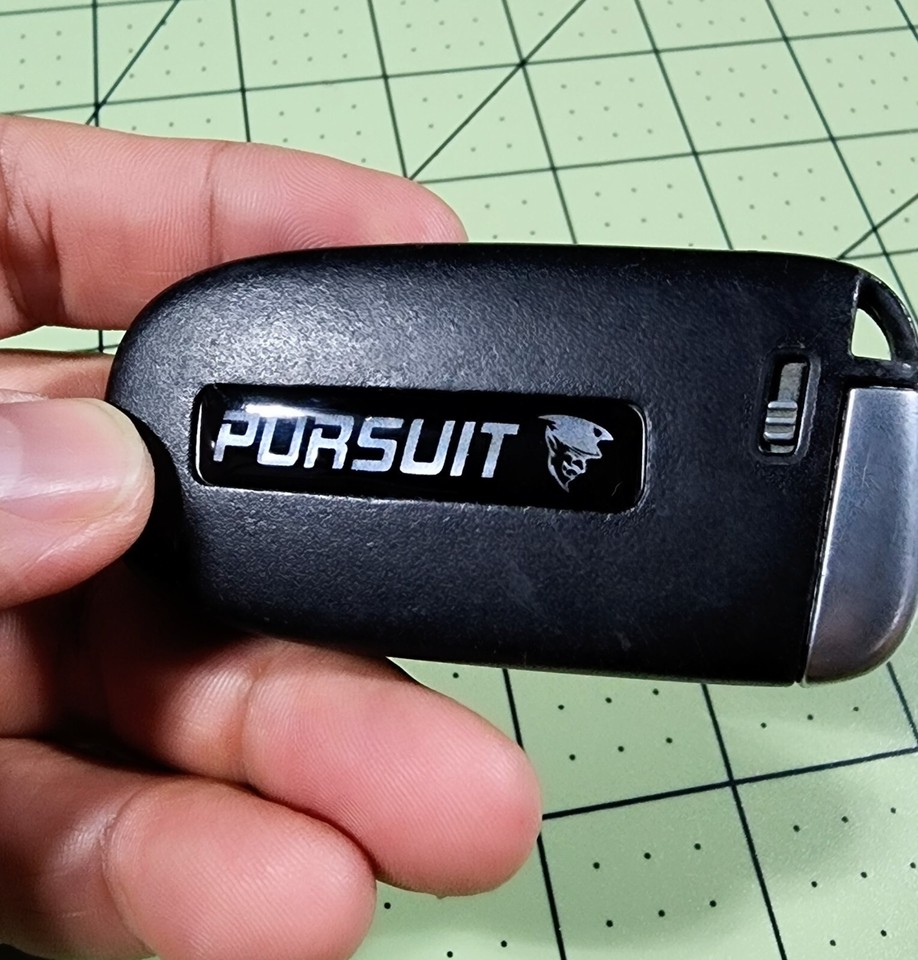 Ultimate Pursuit Universal Fit Car Side Satin Black Adhesive Emblem ...