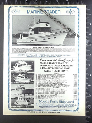 1979 ADVERTISEMENT for Marine Trader 49 Trawler motor yacht boat 34 DC ...