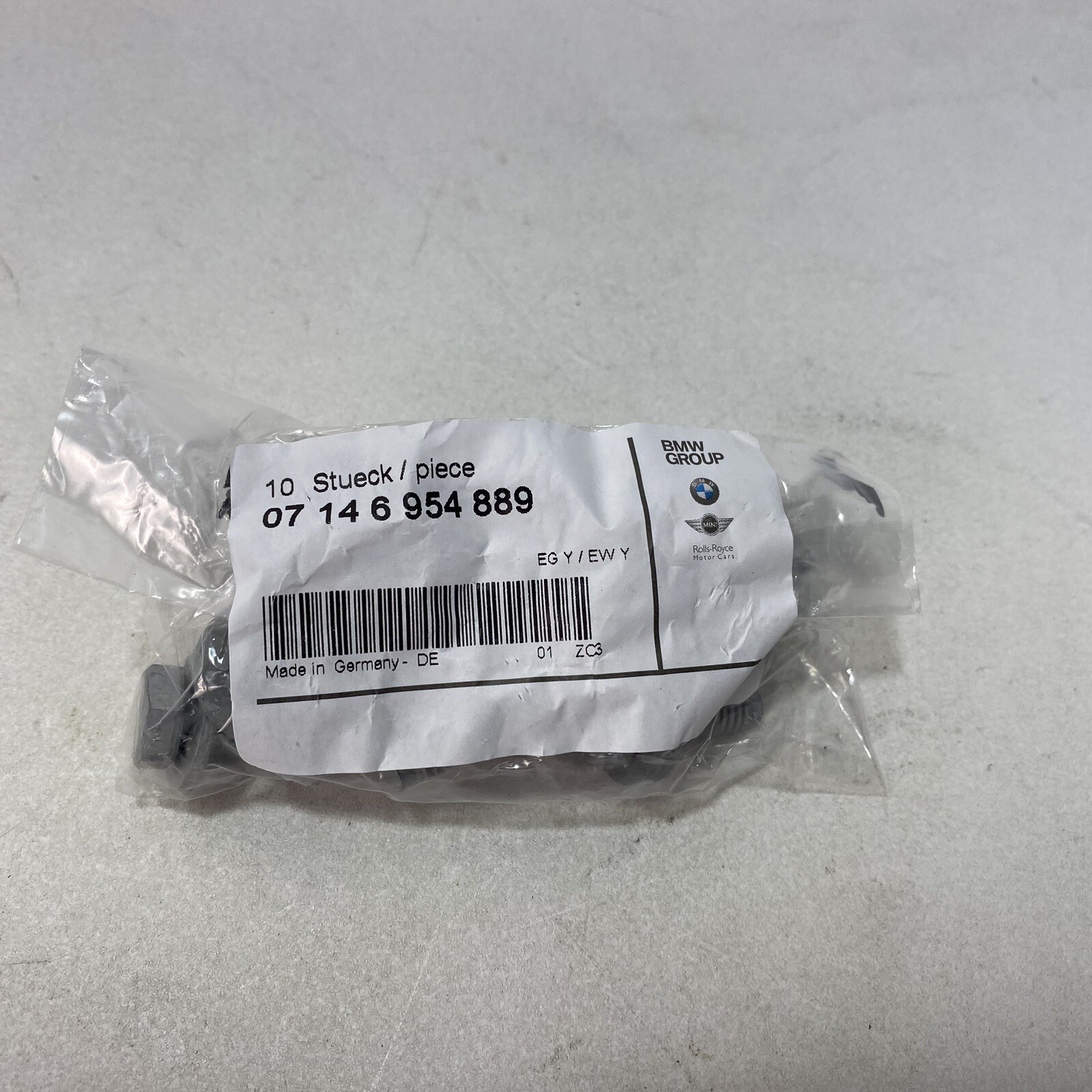 20X - BMW 07146954889 GENUINE OEM UPPER TIE BAR HEX SCREW WITH COLLAR ...