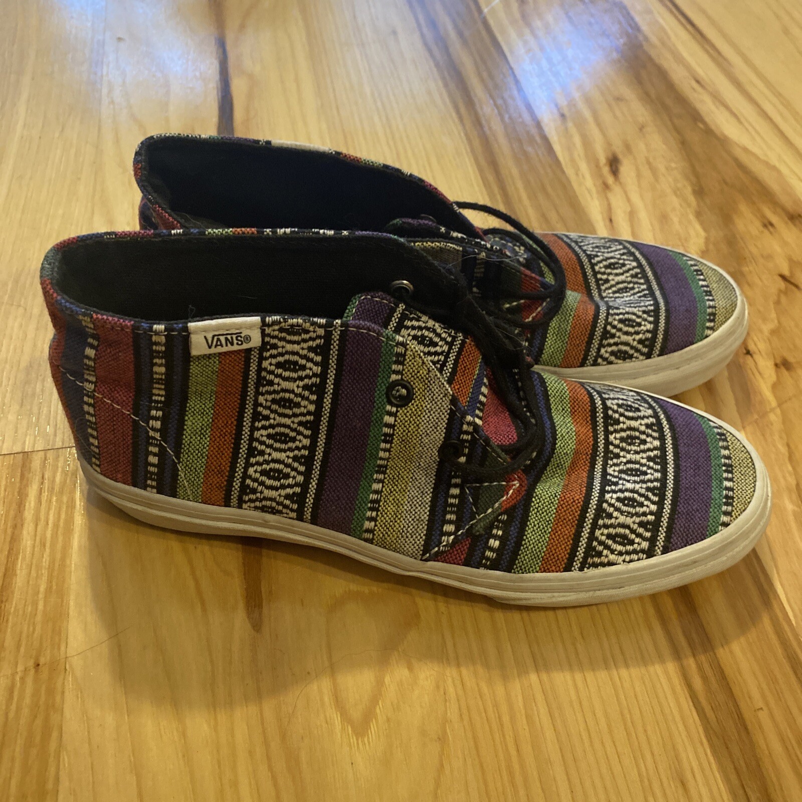 Vans Serape Mexican Blanket Multicolor Mens 6 Womens … - Gem