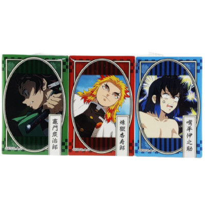Demon Slayer Square Can Badge Set Tanjiro Kyojuro Inosuke Kimetsu no ...
