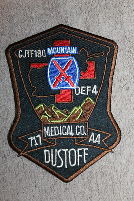 Original U.S. Army 10th Mt. Div. 717 Medical Co. AA "Dustoff" Afgan War ...