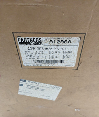 Nordyne #912960 Rotary Compressor for A/C. Model#CRT50450PFV270 | eBay