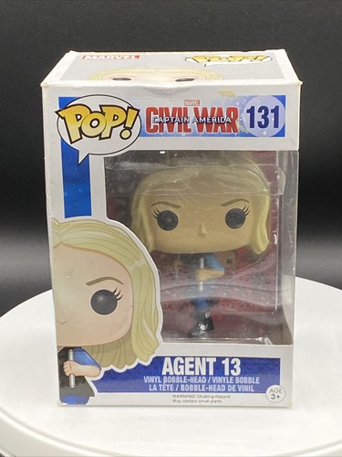 Funko POP Marvel Civil War 131 Agent 13 Disney MCU Vinyl Captain ...
