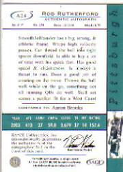 2004 SAGE HIT Autographs Silver #A24 Rod Rutherford - NM-MT | eBay