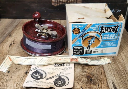 Vintage Charles Alvey & Son Reel Mod.650-C1/7- Surf Champion In Box New ...