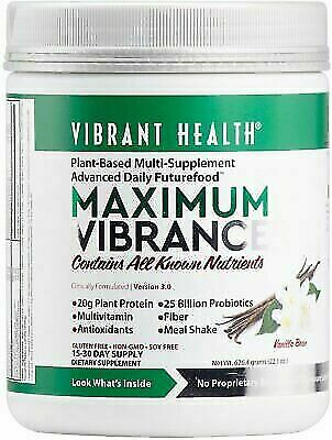 Vibrant Health Maximum Vibrance 15 Serving Vanilla Bean Supplement ...