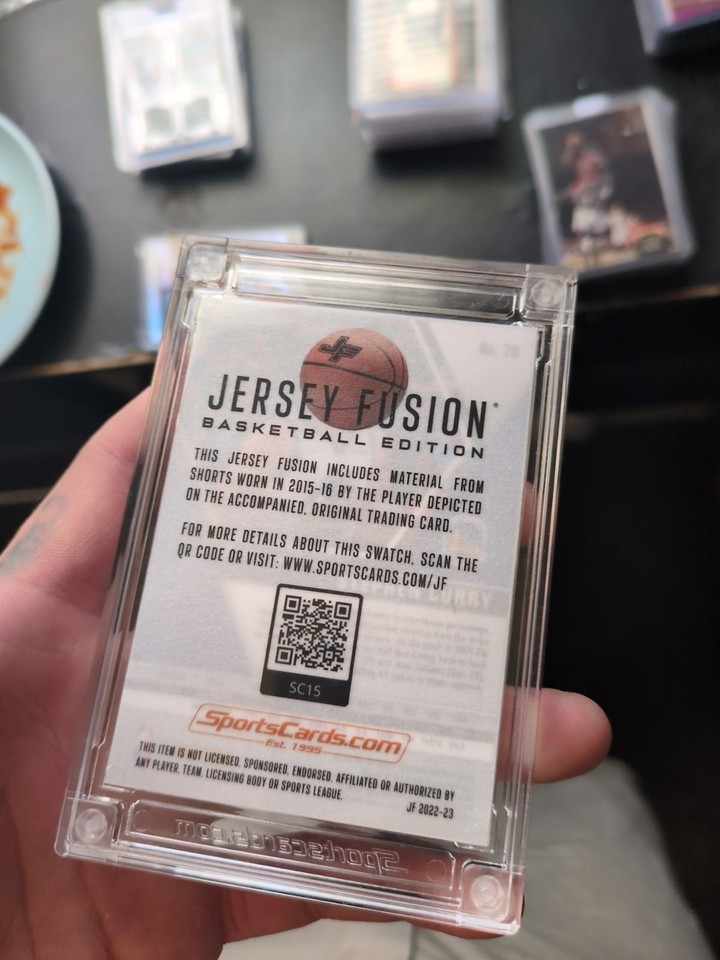 2015 Game Worn Stephen Steph Curry Shorts Patch Qr Codes Jersey Fusions ...