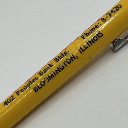 VTG Scripto Ballpoint Pen W. MAX ORR AGENCY Bloomington, IL Woodmen ...