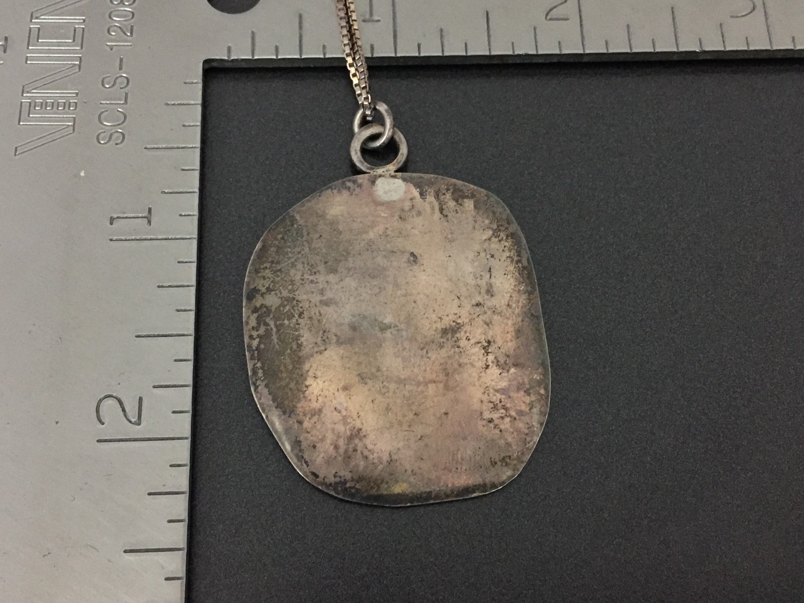 Vintage Modernist Abstract Sterling Silver Pendant Ne… - Gem