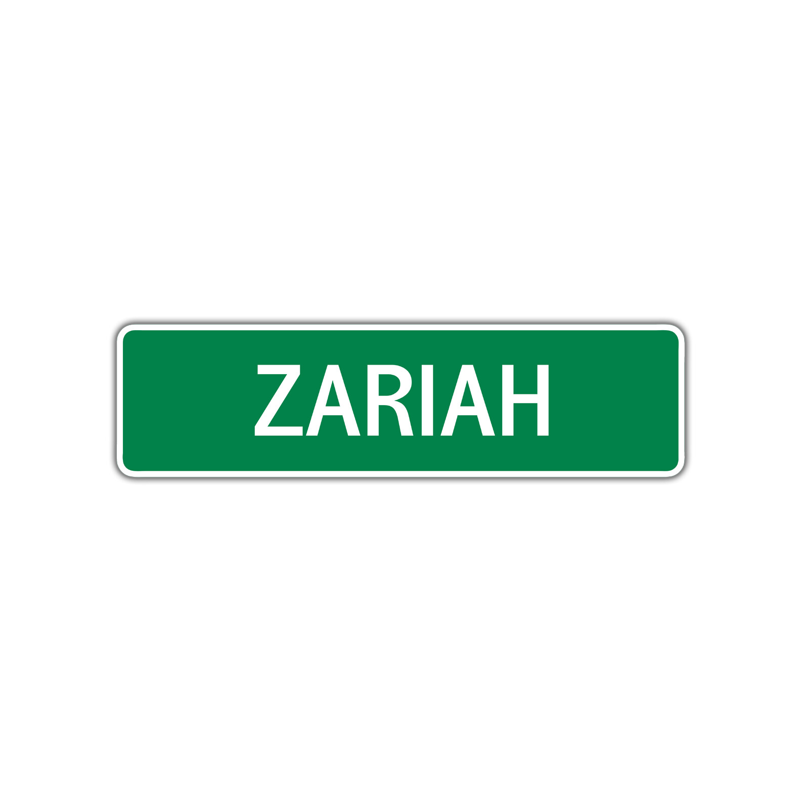 Zariah Girls Name Letter Printed Label Art Decor Novelty Aluminum Metal ...