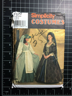 Simplicity #7756 ~ Pattern Renaissance Dress Gown Blouse ~ Misses 4 6 8 ...