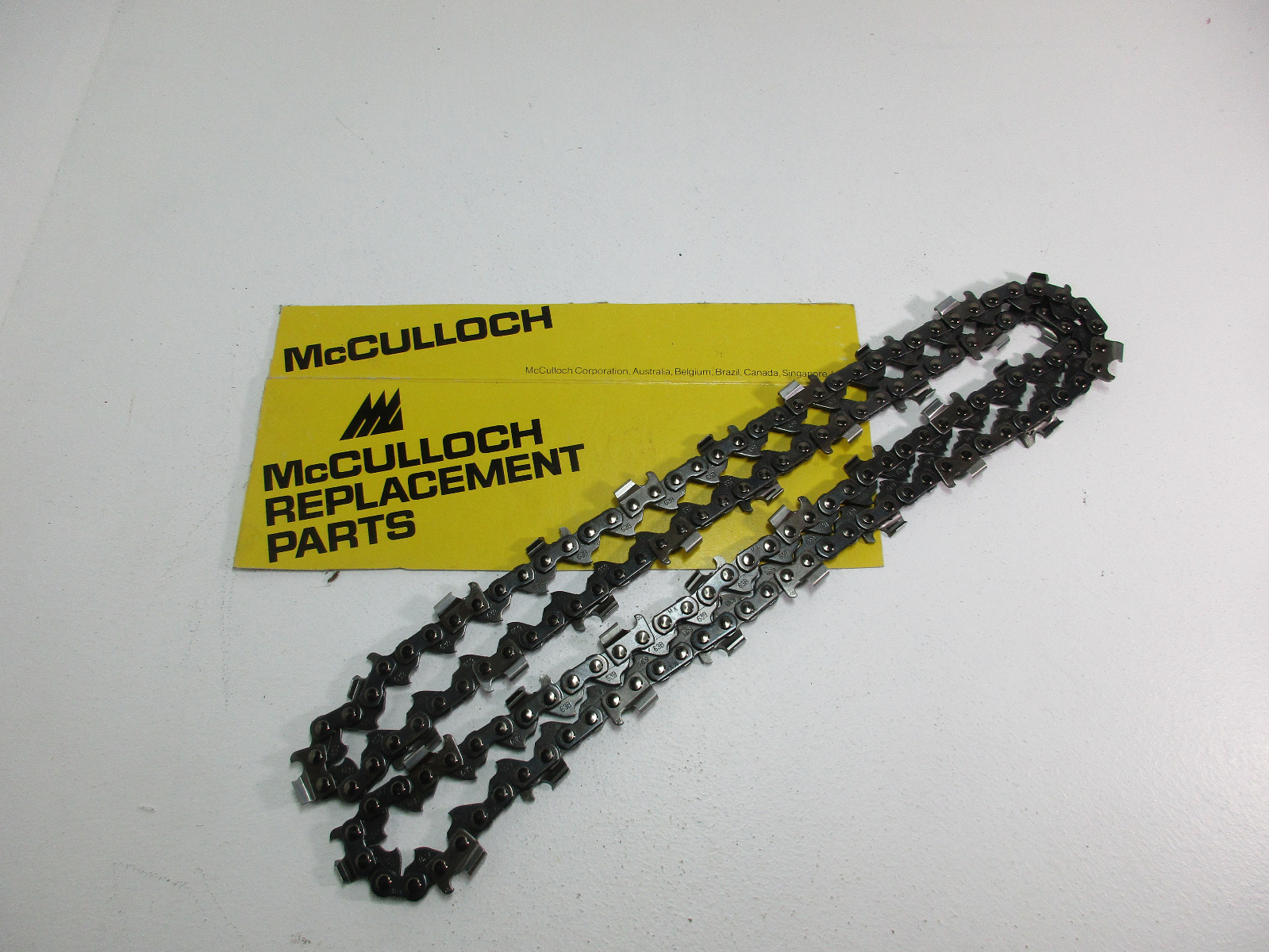 Vintage McCulloch Chainsaw Saw Chain .404" Pitch .063 Gage | eBay