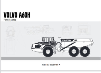 Volvo A60H Articulated Dump Truck ADT Parts Catalog Manual PDF USB | eBay