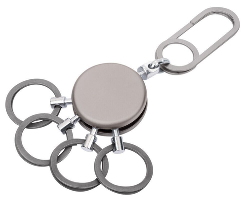 TROIKA Snap Hook Keychain 4 Notch Ring Metal 4024023271359| eBay