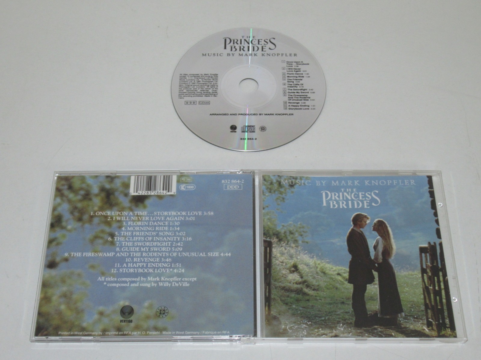 The Princess Bride / Soundtrack / Mark Knopfler (Vertigo 832 864-2) CD ...