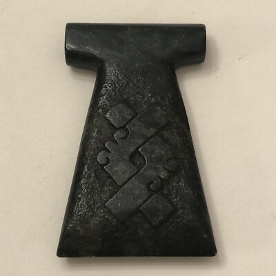 Pre Columbian Aztec Style Ollin Glyph Guatamala Jade Ax Pendant | eBay