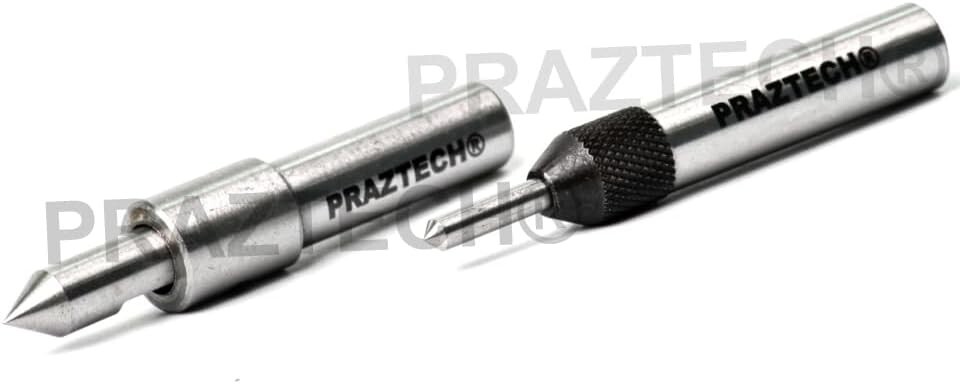 Set of 2 Spring Center Tap Guide Tool to Align Tap for threading Lathe ...