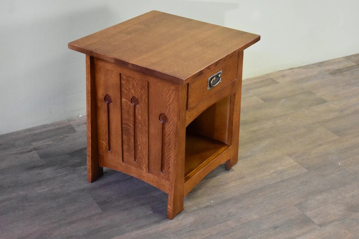 Mission Style Chairside Table | Cabinets Matttroy