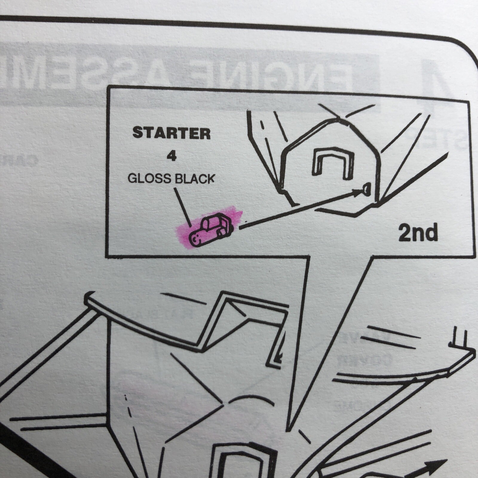 Oldsmobile Pro Stock ENGINE W 2x4 Tunnel Ram NO Headers RVL 1:25 LBR ...