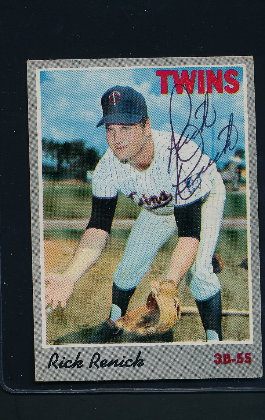 1970 Topps #93 Rick Renick Twins Signed Auto *1853 | eBay