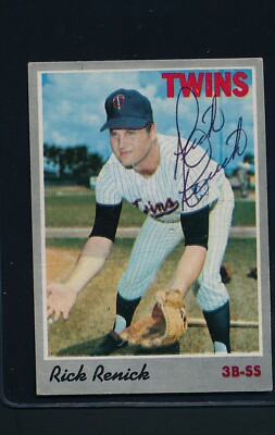 1970 Topps #93 Rick Renick Twins Signed Auto *1853 | eBay