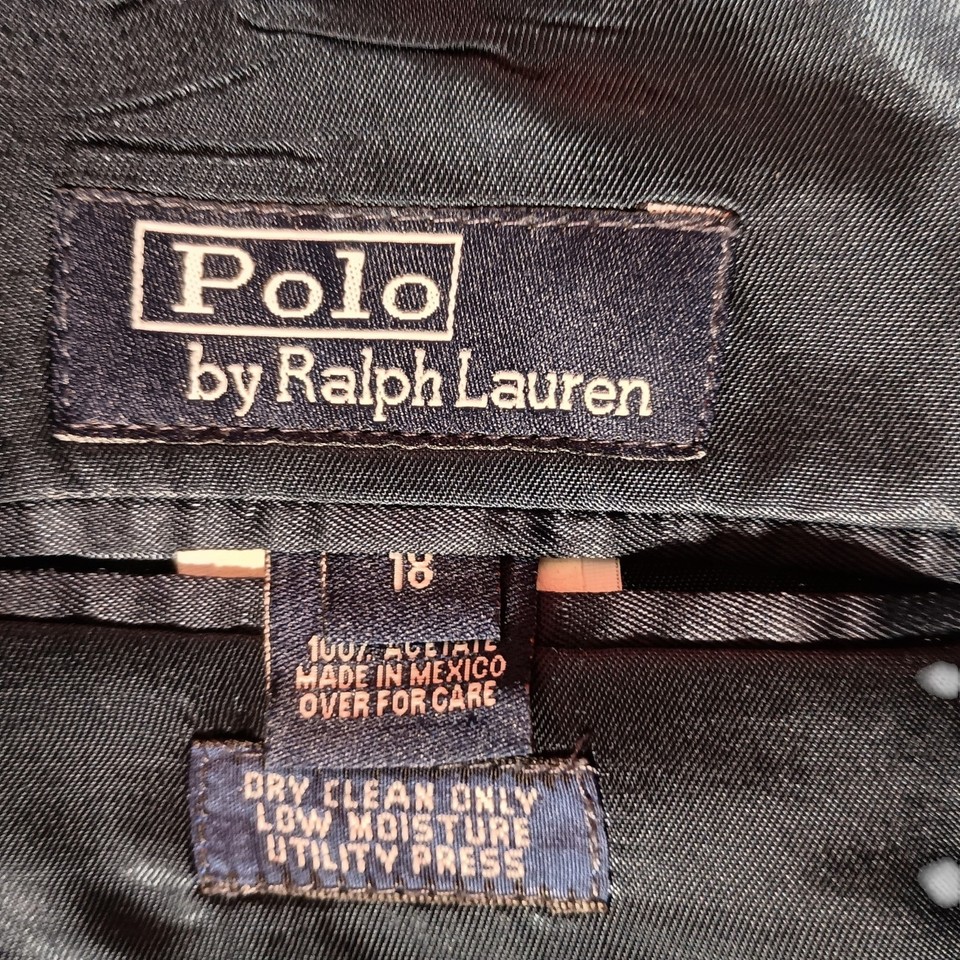 Polo Ralph Lauren Wool Blazer Gold Buttons Navy Blue Youth Boys 18 | eBay