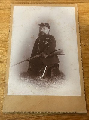 Armed Dwarf Union Soldier Post Civil War Era Cabinet Card | eBay