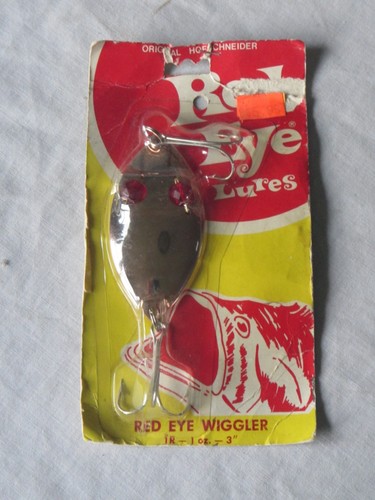 Vintage 3" red eye wiggler fishing lure (new in packages | eBay