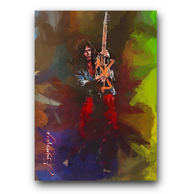 Eddie Van Halen #8 Art Card Limited 47/50 Edward Vela Signed (Music ...
