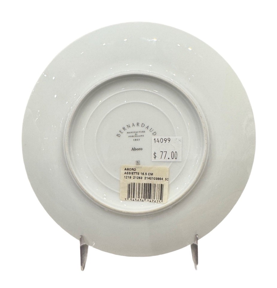 BERNARDAUD ABORO BREAD SND BUTTER PLATE/DISCONTINUED | eBay