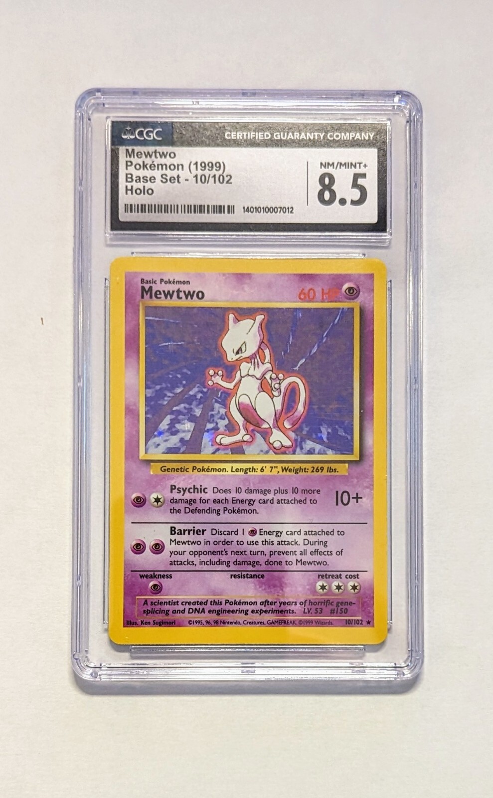 Mewtwo Base Set Holo CGC 8.5 Pokemon Base Set 10 WOTC TCG | eBay