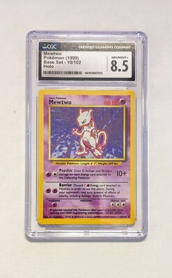 Mewtwo Base Set Holo CGC 8.5 Pokemon Base Set 10 WOTC TCG | eBay