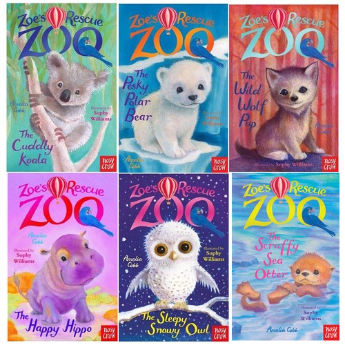Amelia Cobb Zoe's Rescue Zoo 6 Books Collection Series, Zoe's Rescue ...