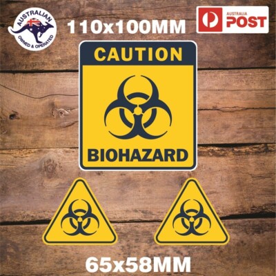 BIOHAZARD STICKERS FOR SHARPS CONTAINER BIN DISPOSAL | eBay