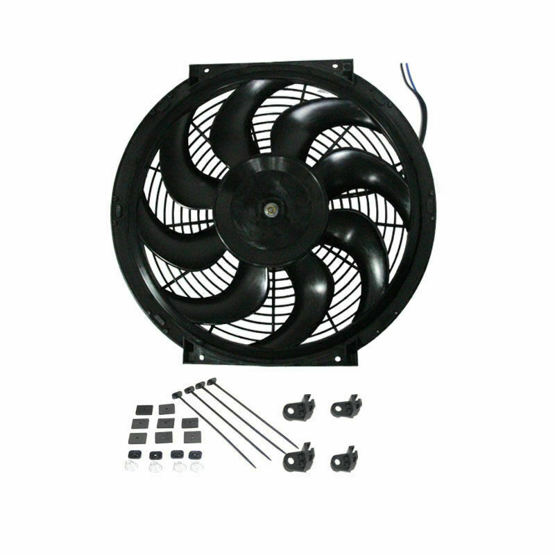 16 inch Radiator Fan Curved Blade Thermo Electric Cooling Fan ...