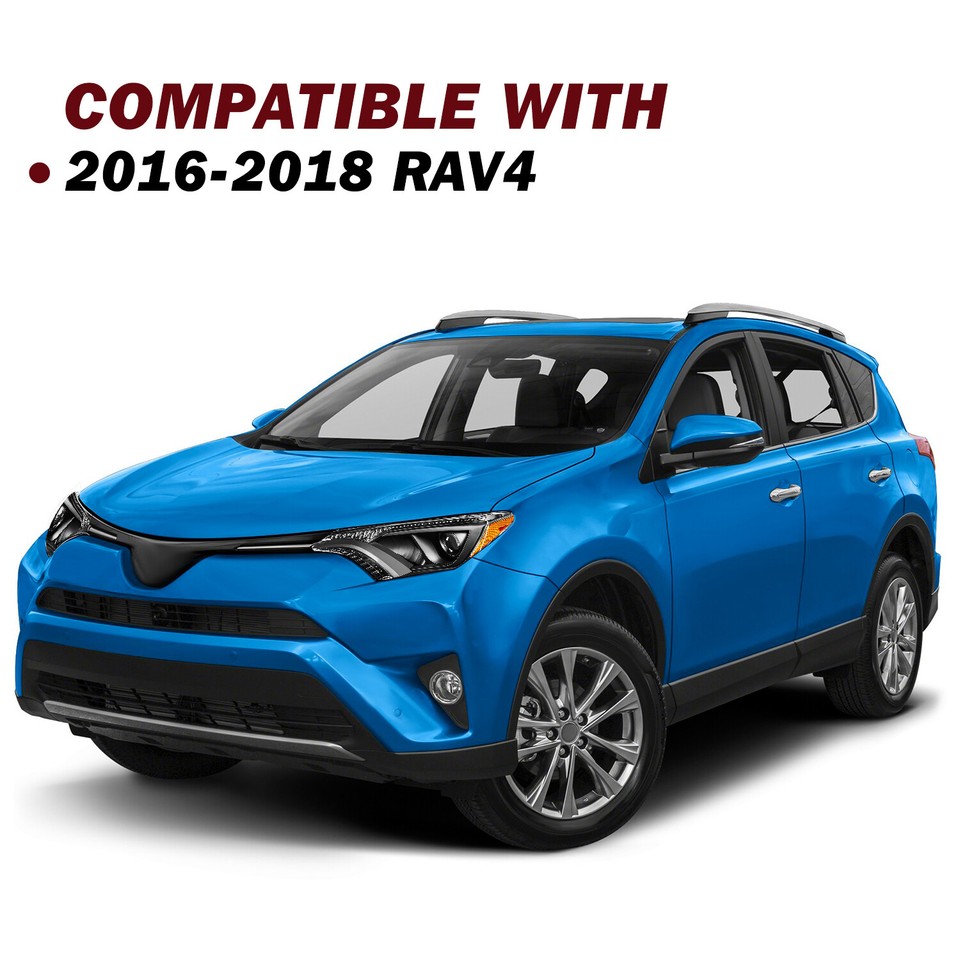 For 2016 2017 2018 Toyota Rav4 Halogen Black Headlights Headlamps Left ...