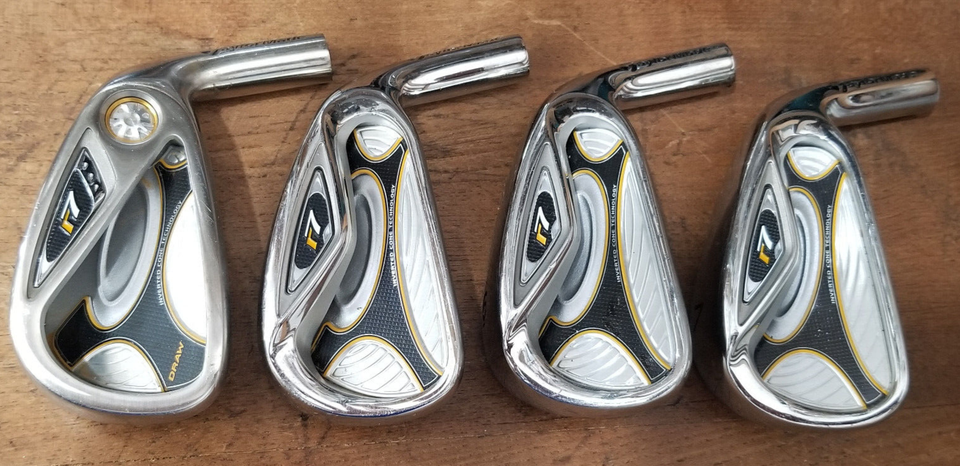 Taylor Made R7 Iron Set of8 Heads Only 4+5+6+7+8+9+PW+AW EXCELLENT ...