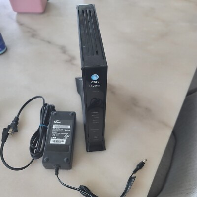 AT&T U-Verse 2Wire 3801HGV 4-Port Wireless Modem Router Pace w-Power ...
