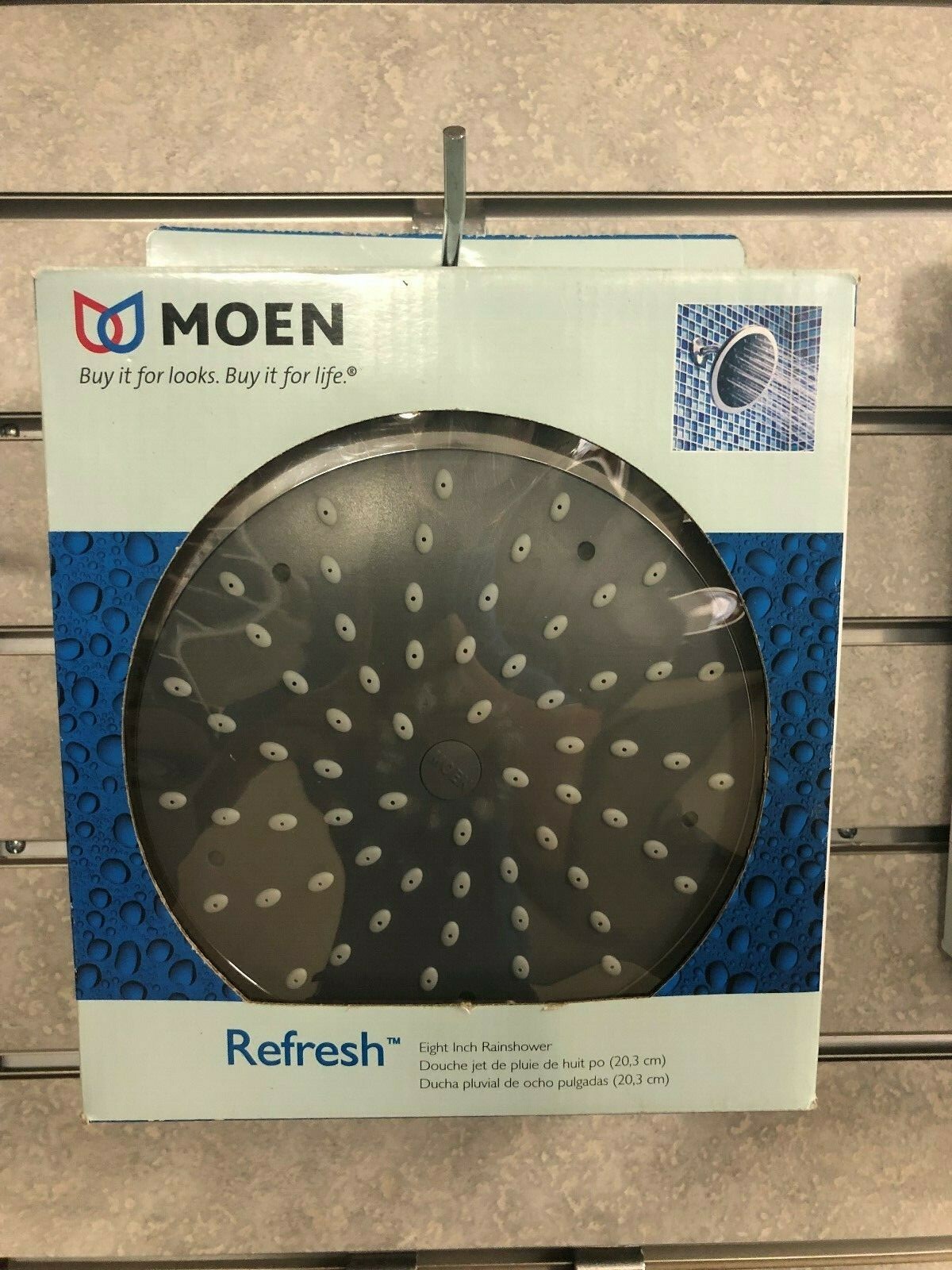 26092 MOEN REFRESH RAINSHOWER SHOWER HEAD 8" EIGHT INCH CHROME FINISH ...