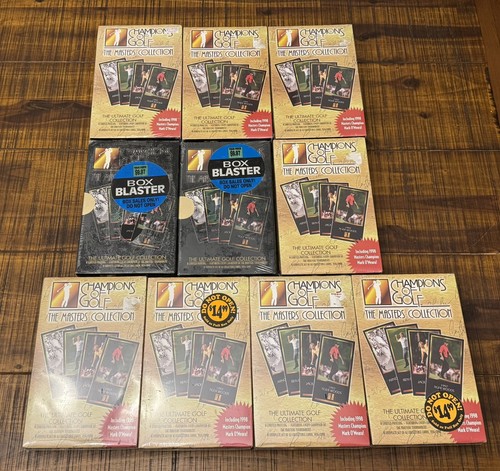 (10) CHAMPIONS OF GOLF MASTERS COLLECTION SEALED BOXES TIGER WOODS RC ...